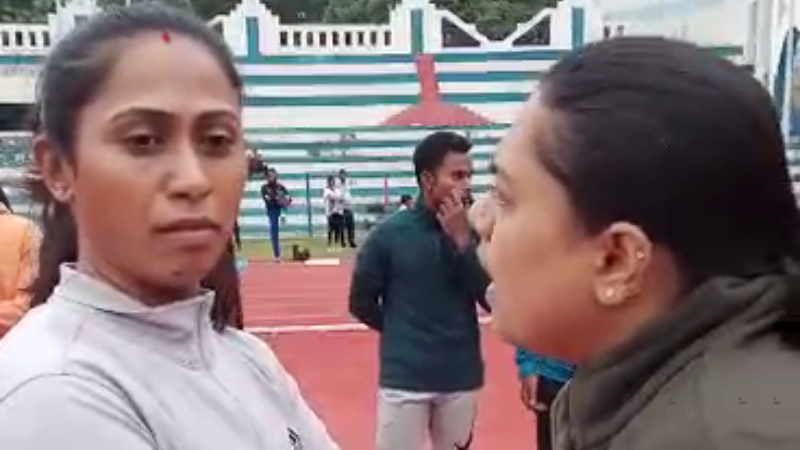 Athlete Bindu Rani attacked by woman coach at Kanteerava Stadium - Public TV English