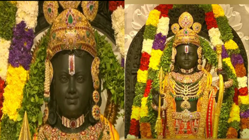 Ram Lalla idol unveiled at grand temple in Ayodhya, PM Modi leads ...