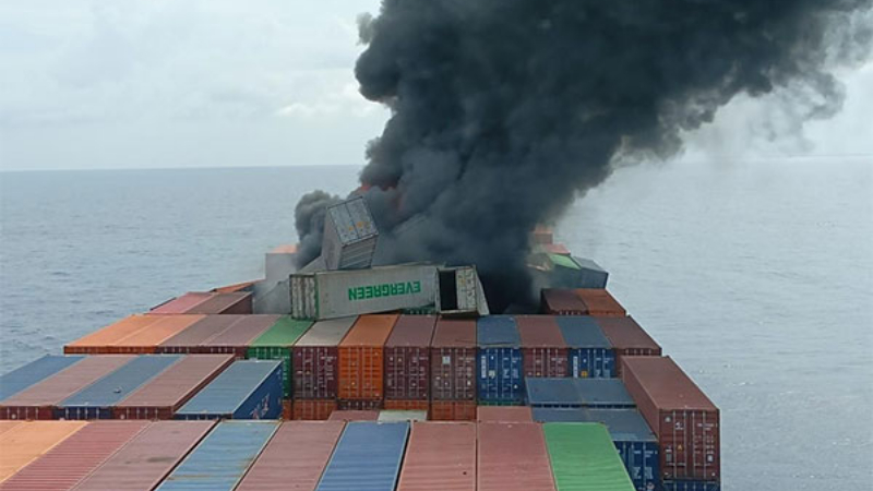 Explosion reported on Singapore-flagged container ship off Kerala coast ...